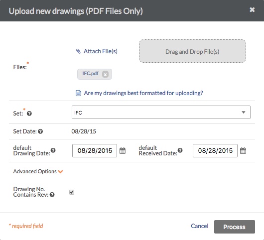 Upload Drawings - Procore