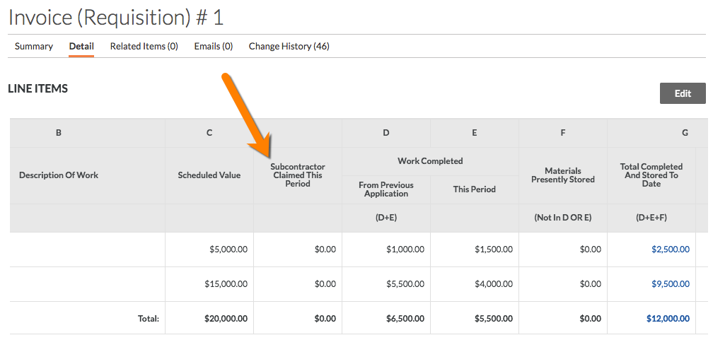 Create an Invoice for Release of Retainage - Procore